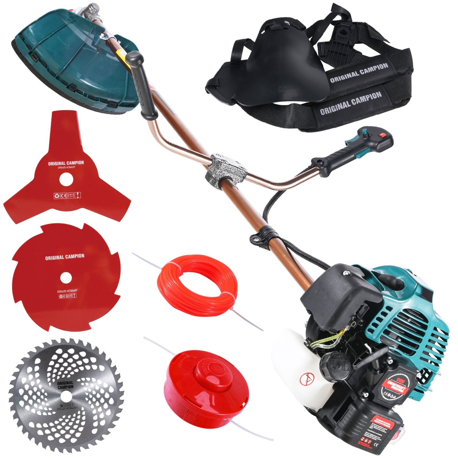 Motocoasa pe benzina EnergyKraft HYBRID Power 12000, 7.5CP, pornire ...