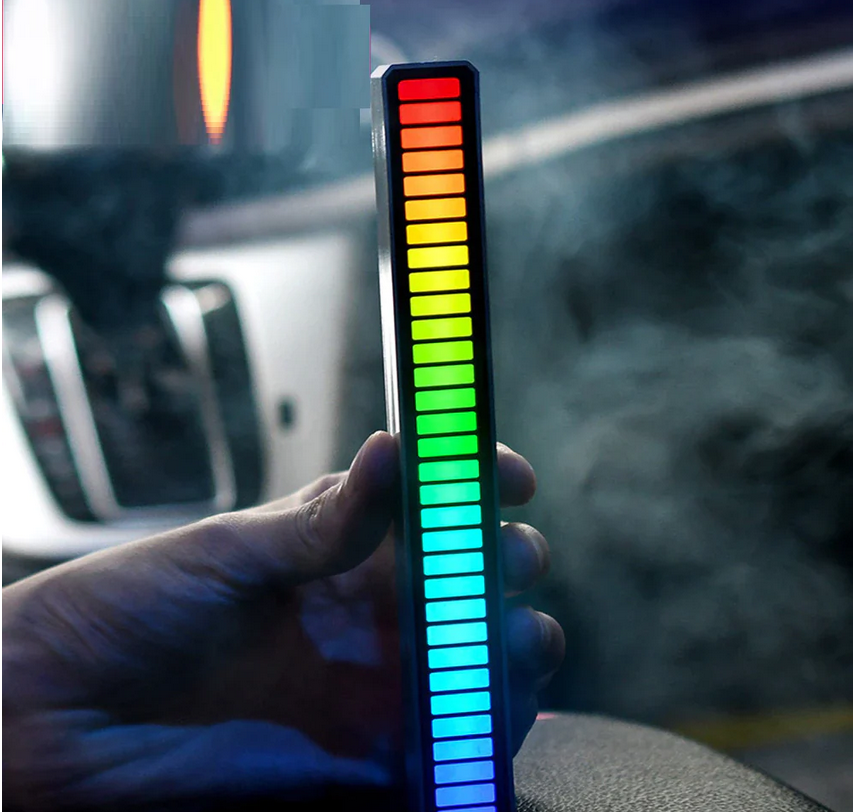 Lumina de ritm cu lumini ambientale si activare sonora, LED Bar RGB